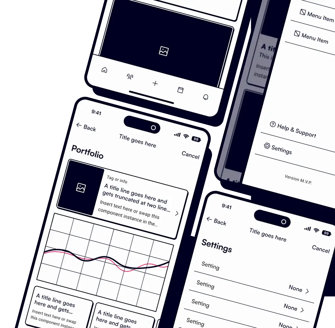 Download a Free Mobile Lo-fi UI Kit - Goji Labs